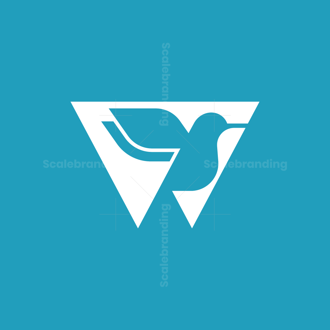 Minimalist Letter W Bird Logo | Scalebranding
