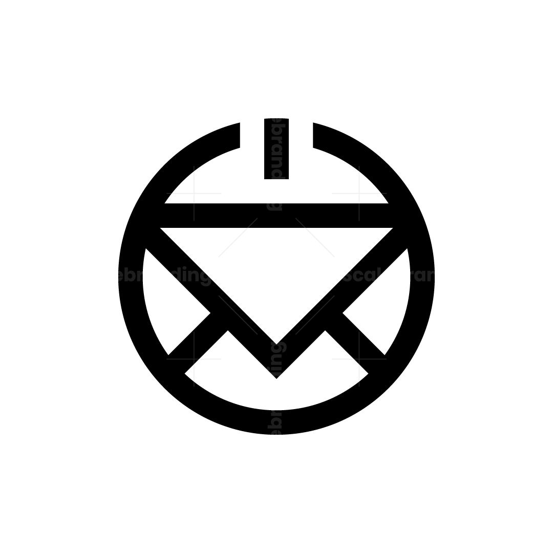 Minimalist Mail Power Tech Logo | Scalebranding