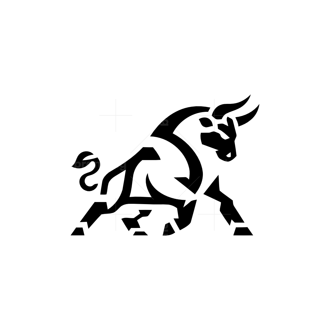 Minimalist modern bull logo design | Scalebranding