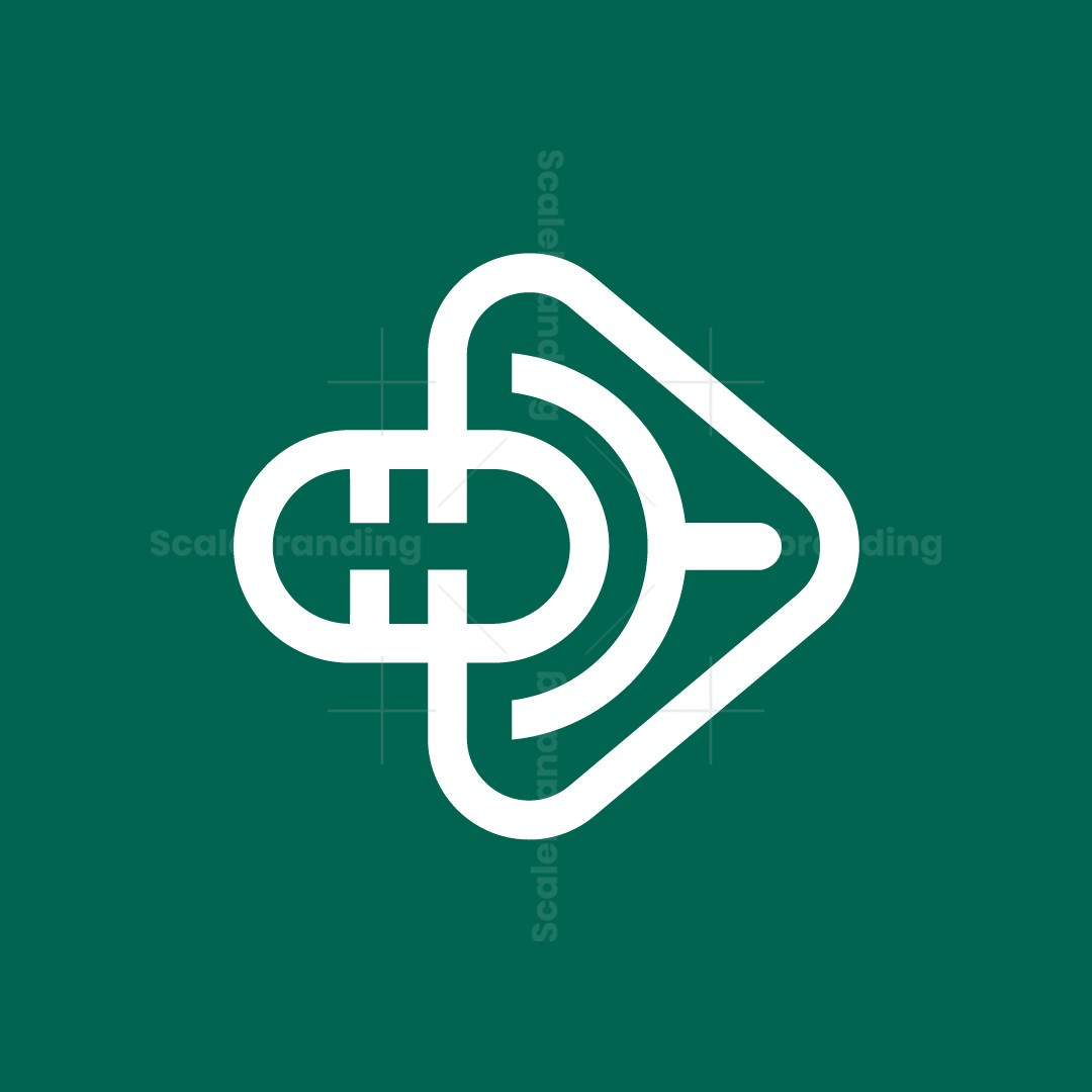 Minimalist Podcast Media Mark Logo | Scalebranding