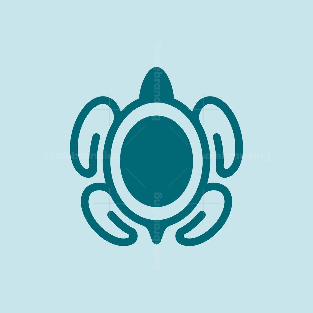 Minimalist turtle logo | Scalebranding