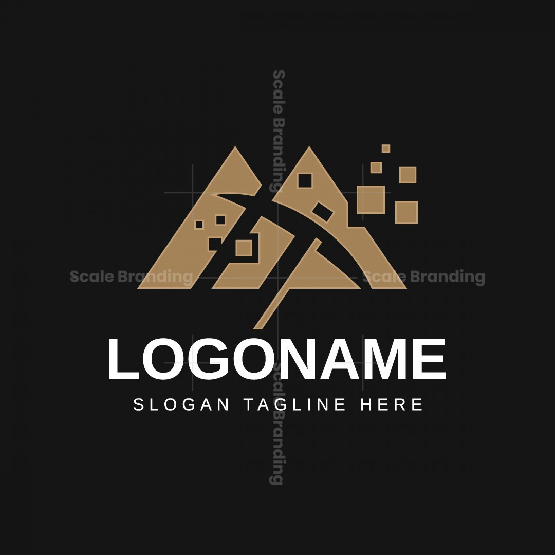 Mining Tech Mountain Logo | Scalebranding