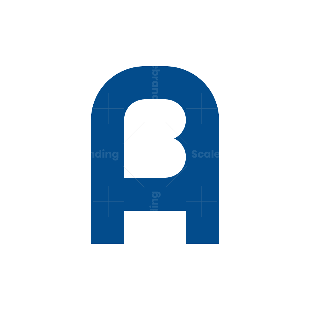 Initials AB BA Modern Logo | Scalebranding