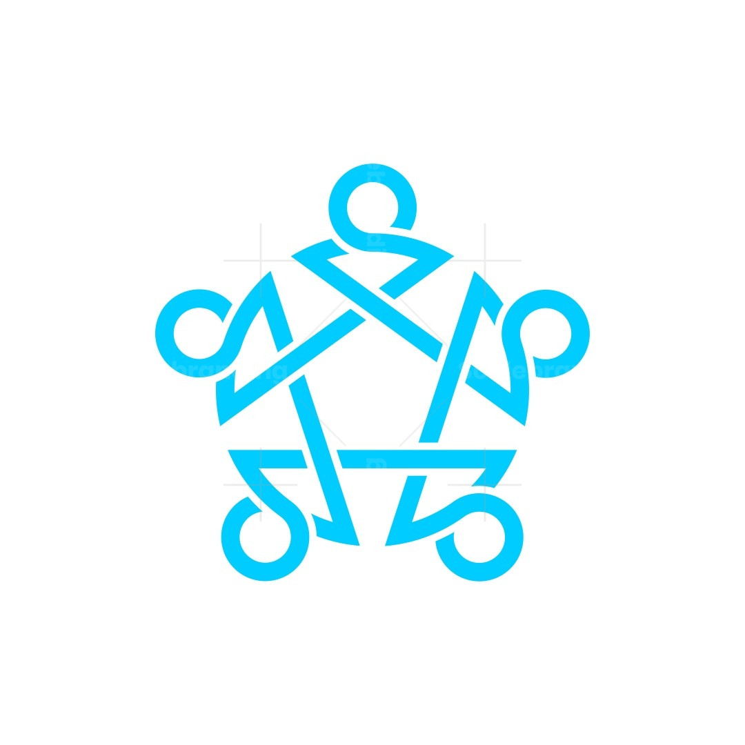 modern abstract connected people logo | Scalebranding