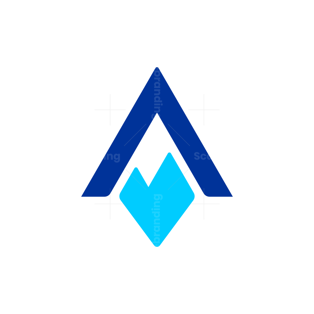 Modern Iconic Alpha Mountain Logo | Scalebranding