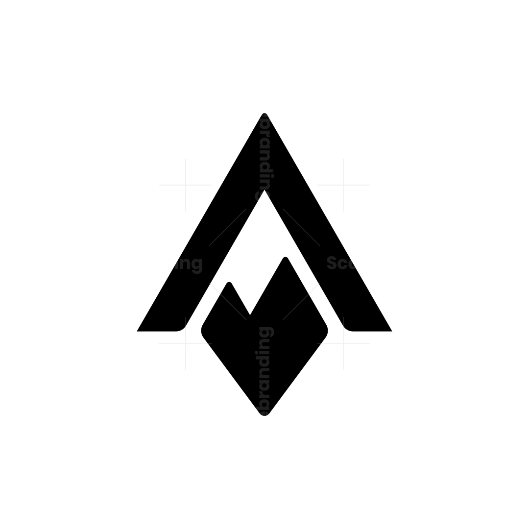 Modern Iconic Alpha Mountain Logo | Scalebranding