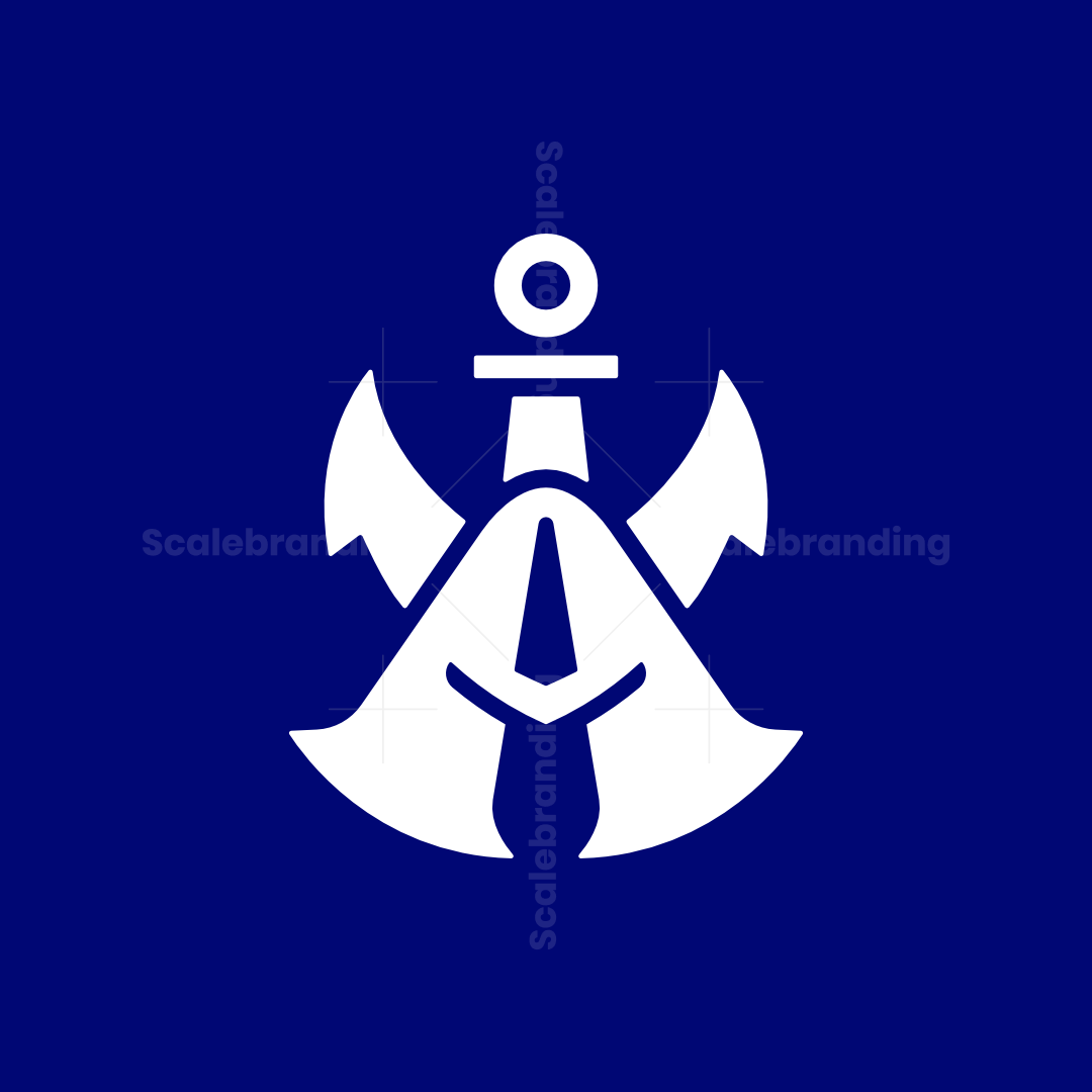 Modern masculine letter a anchor logo | Scalebranding