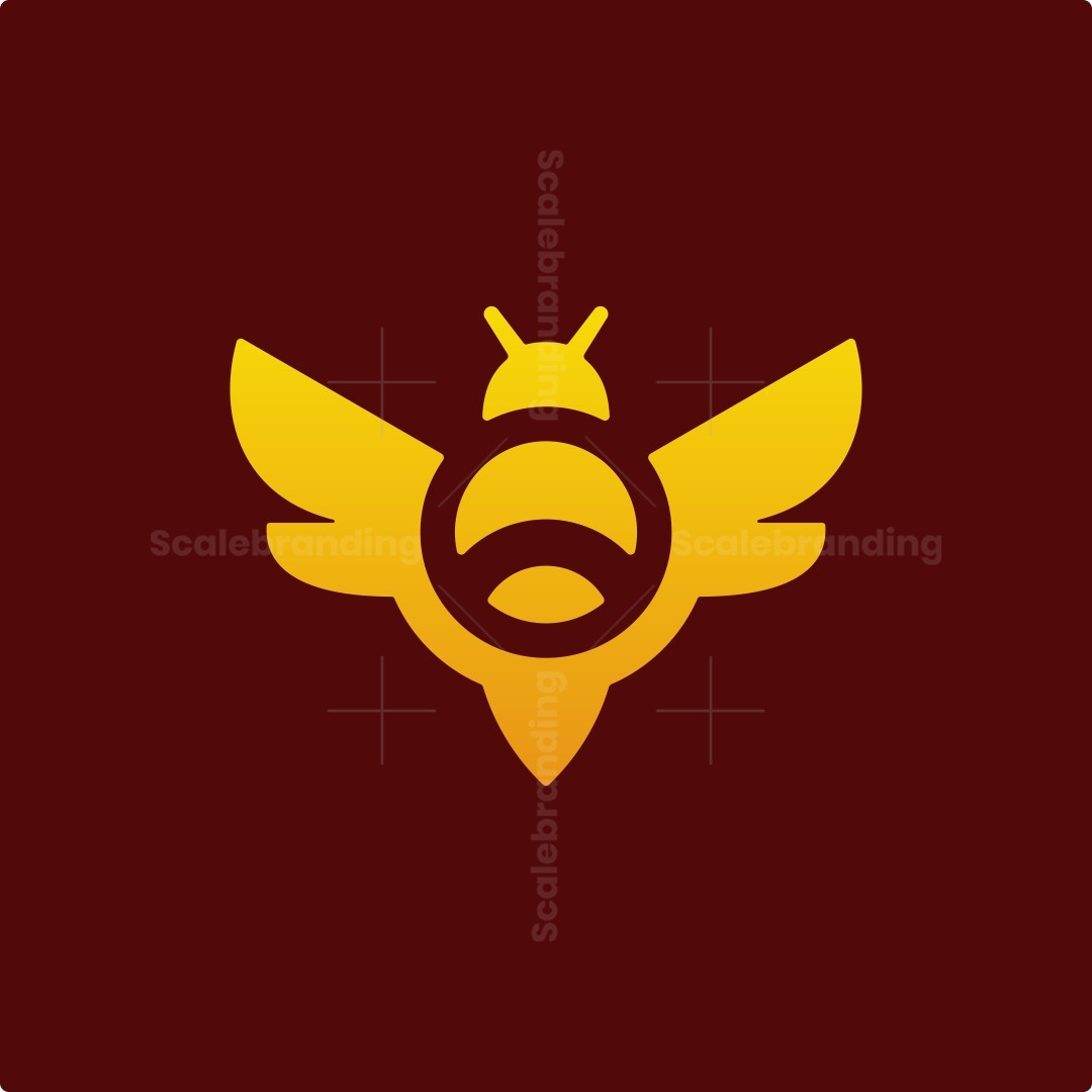 Modern Bee Mark Logo | Scalebranding