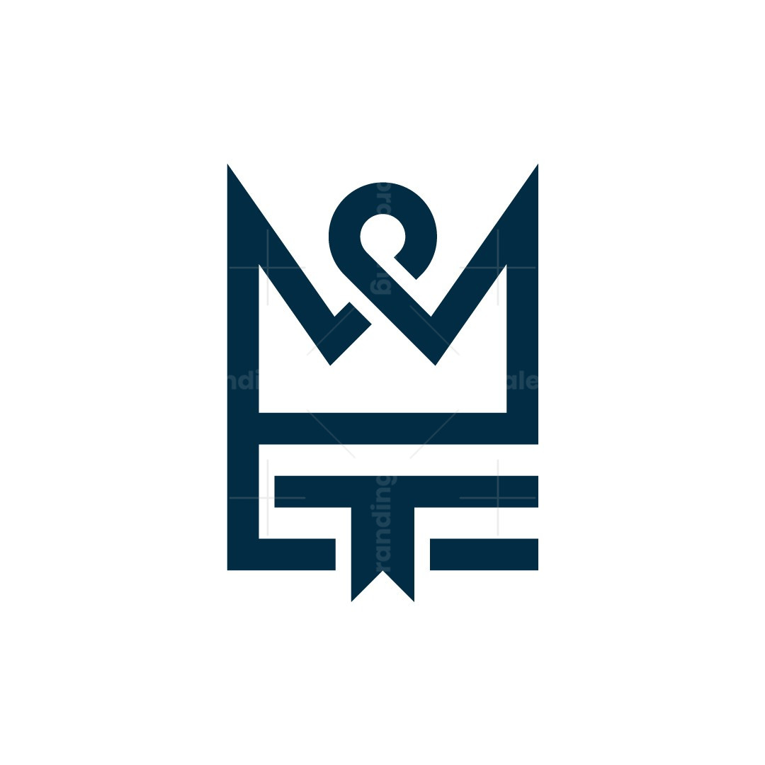 Modern Book Crown Mark Logo | Scalebranding