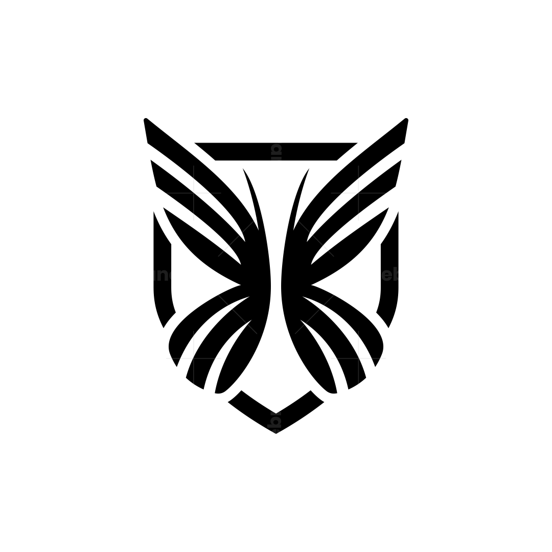 Modern Guardian Butterfly Shield logo | Scalebranding