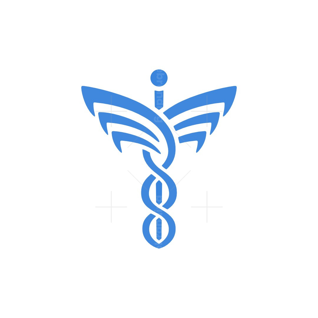 Modern Caduceus Logo | Scalebranding