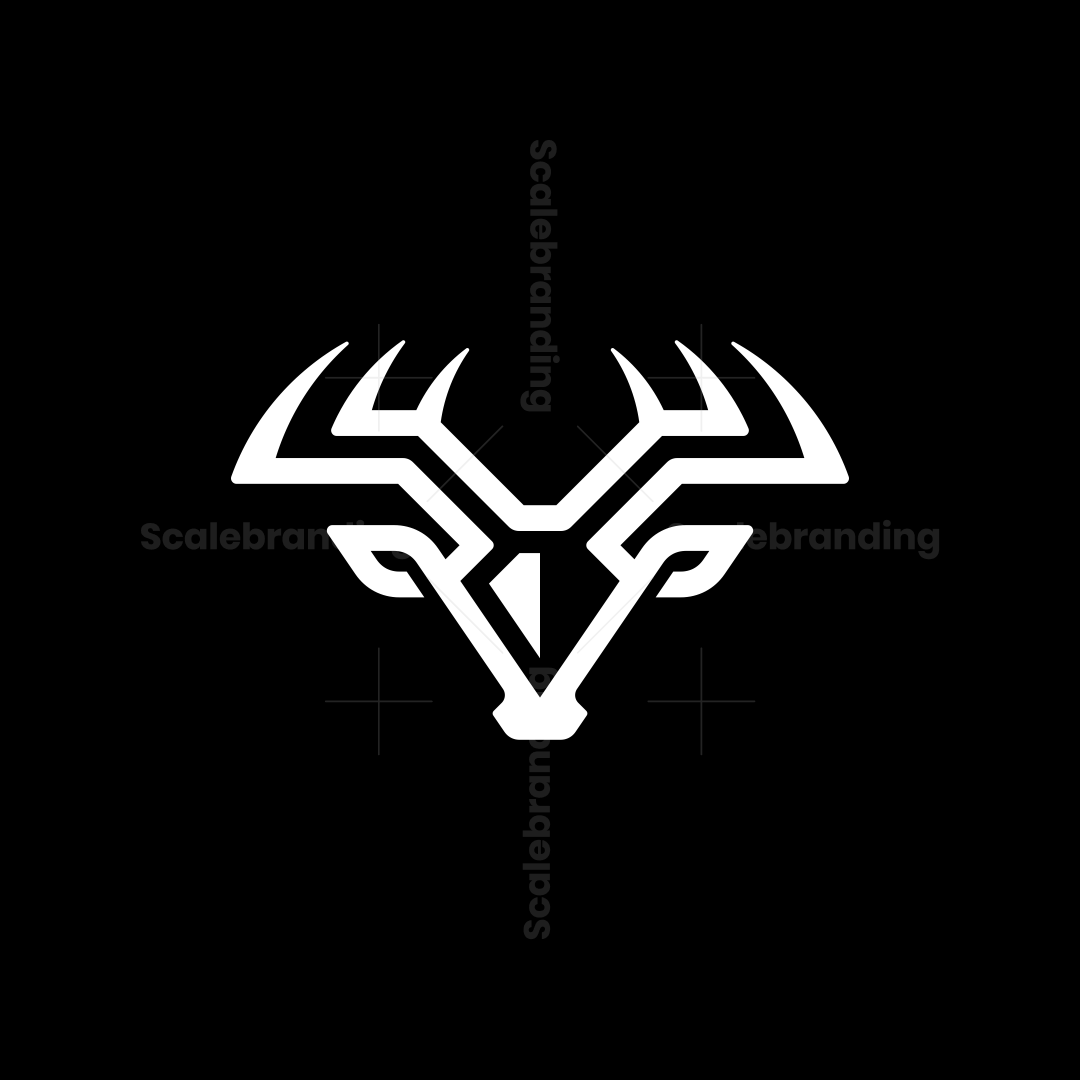 Modern Diamond Deer Head Logo | Scalebranding