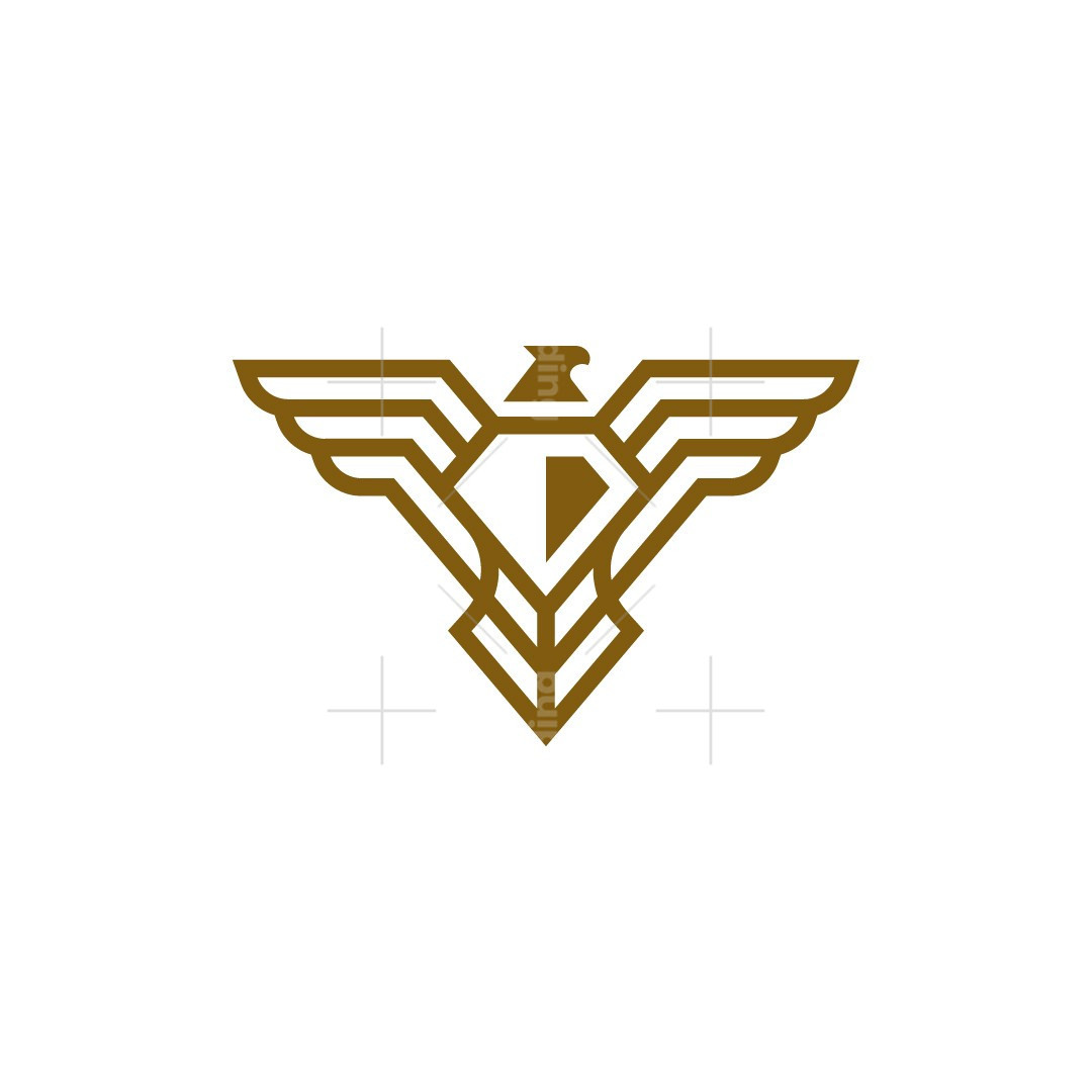 Modern Diamond Eagle Logo | Scalebranding