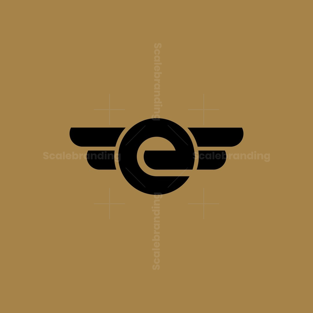modern e and wing logo | Scalebranding