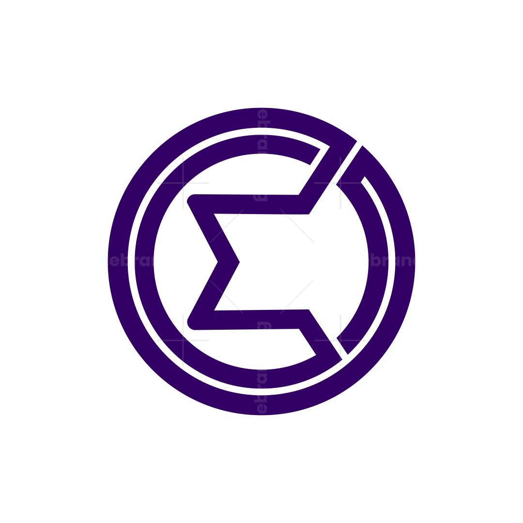 Circle With An E Inside Logo Shape E Logo Vector Images