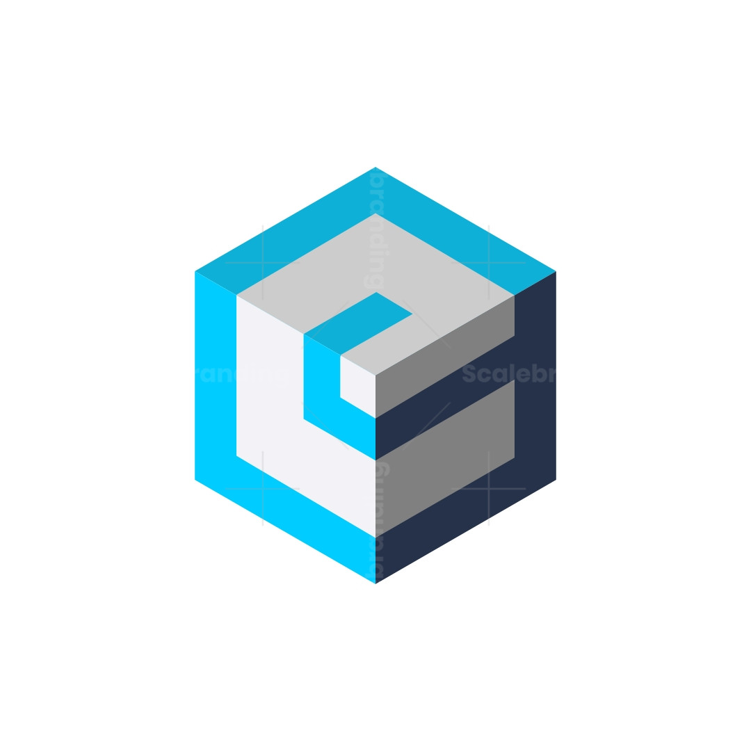 modern e cube tech logo | Scalebranding