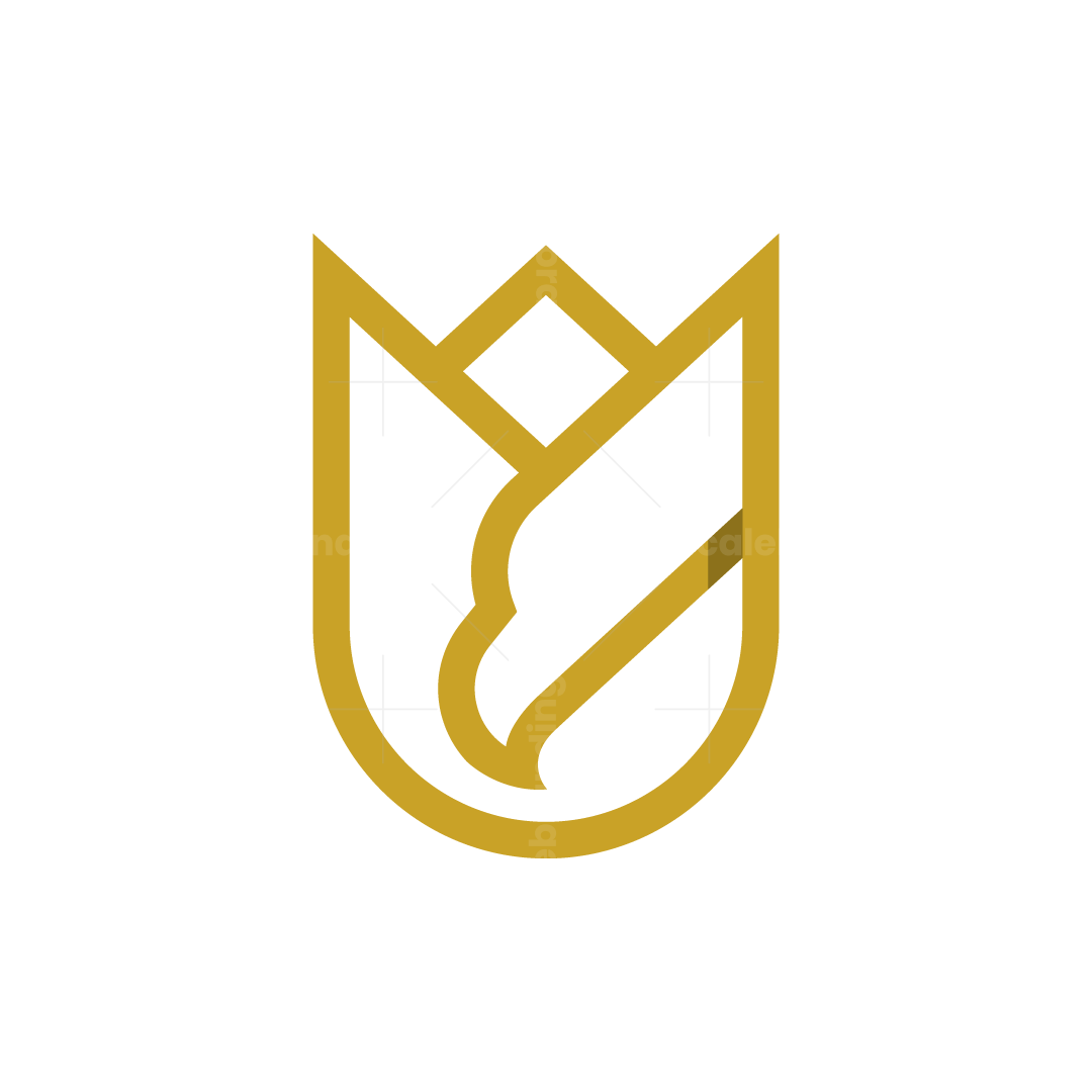 Modern Flower With Eagle Head Logo | Scalebranding