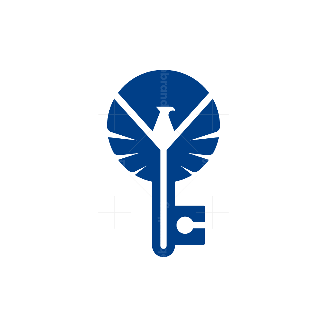 Modern Eagle With Key Logo | Scalebranding