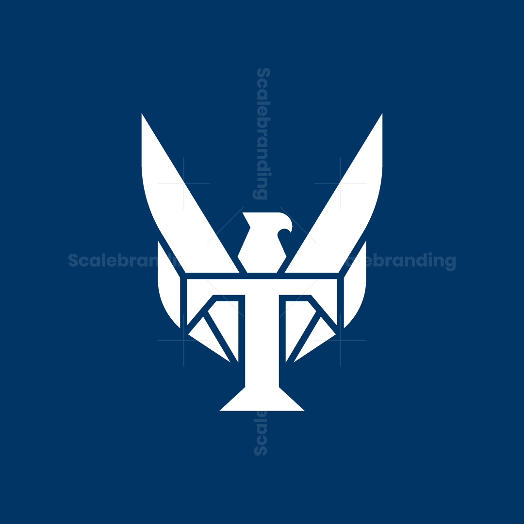 Letter T Eagle Logo With A Modern Look | Scalebranding