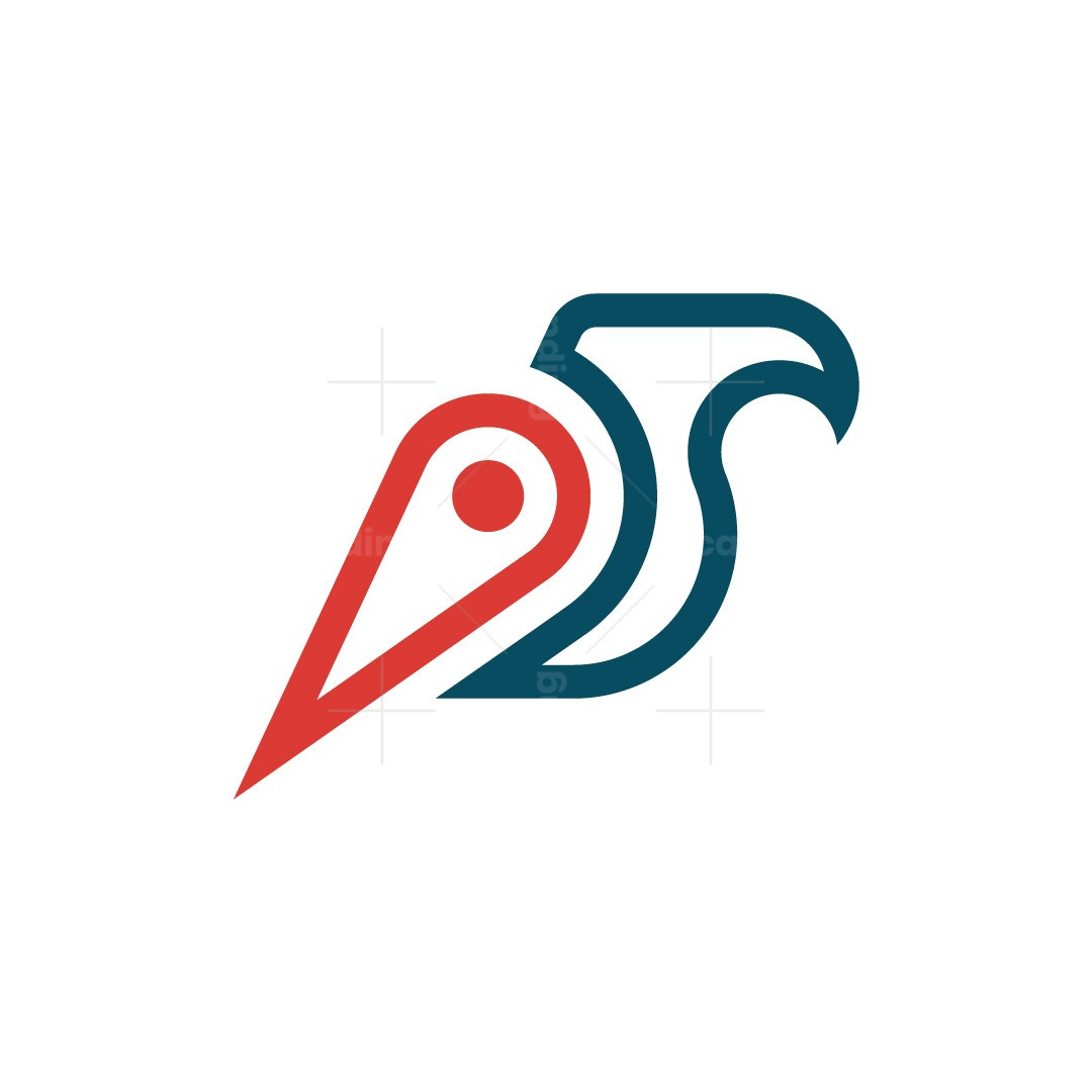 Modern Eagle Pin Mark Logo | Scalebranding