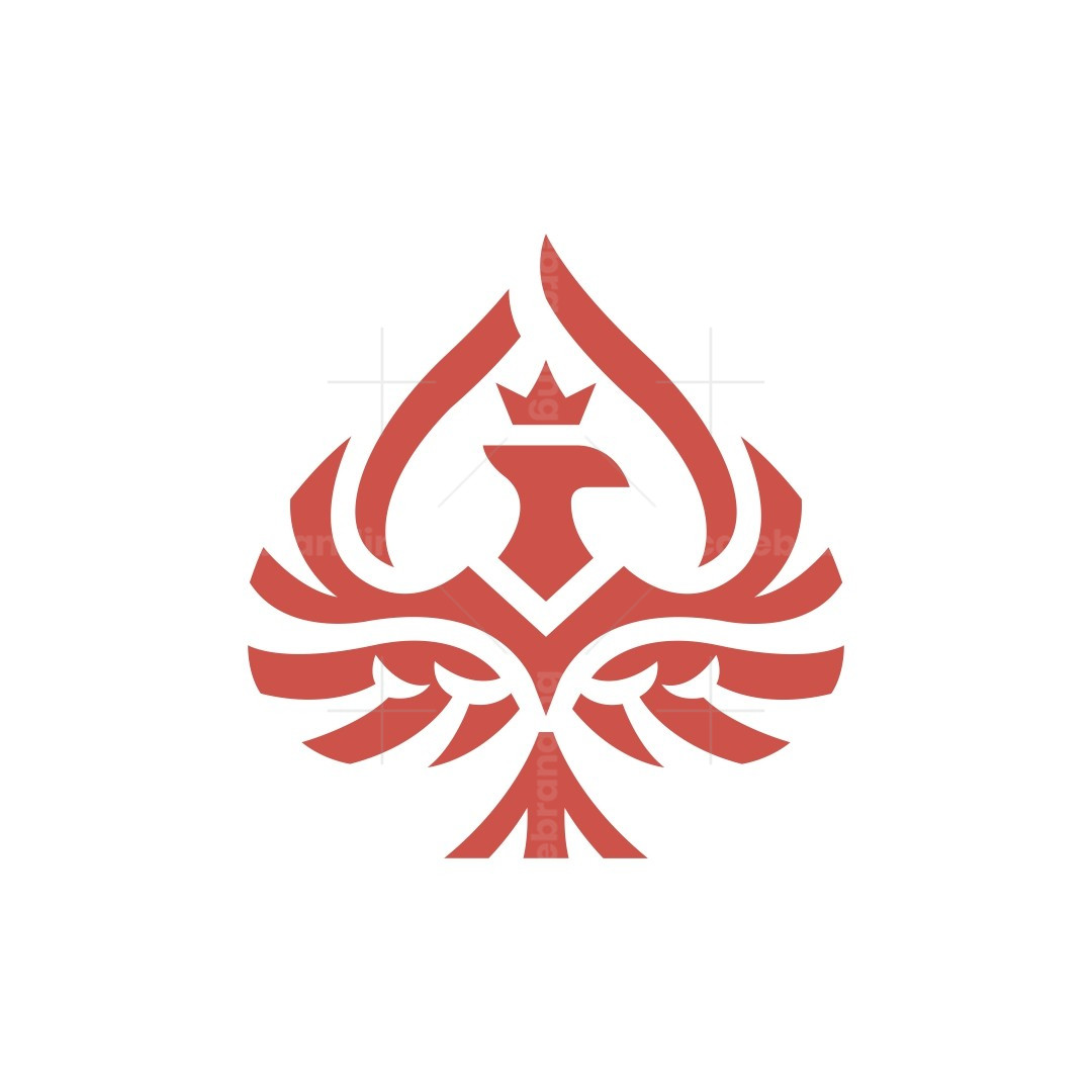 Modern Eagle Spades Logo | Scalebranding