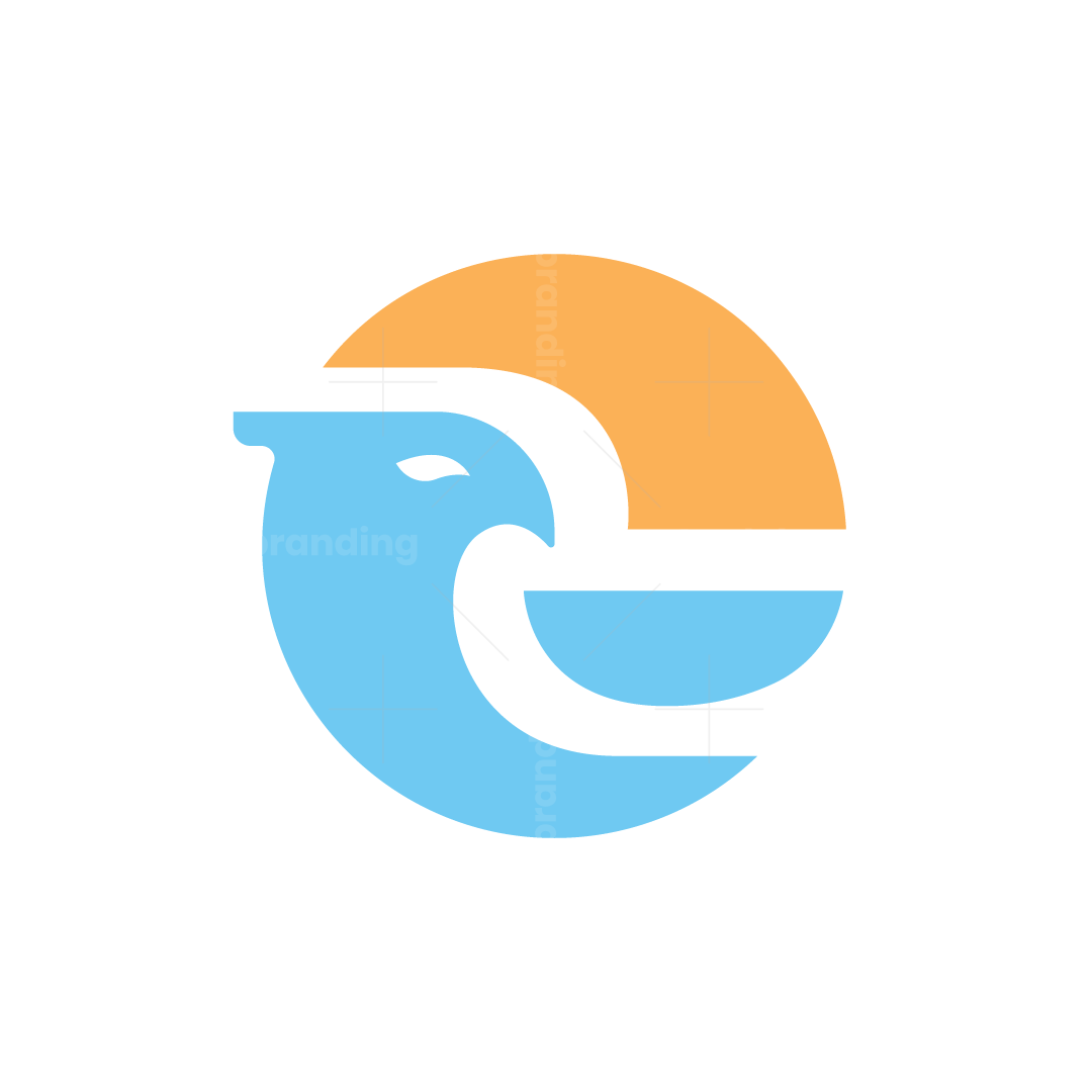 Cool Modern Eagle Sun Logo | Scalebranding