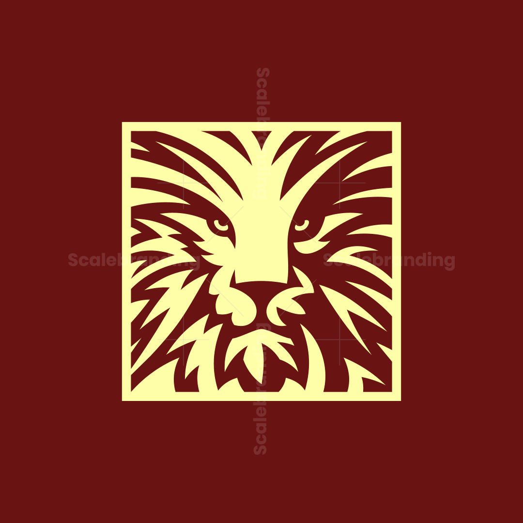 Modern Elegant Square Lion Logo | Scalebranding