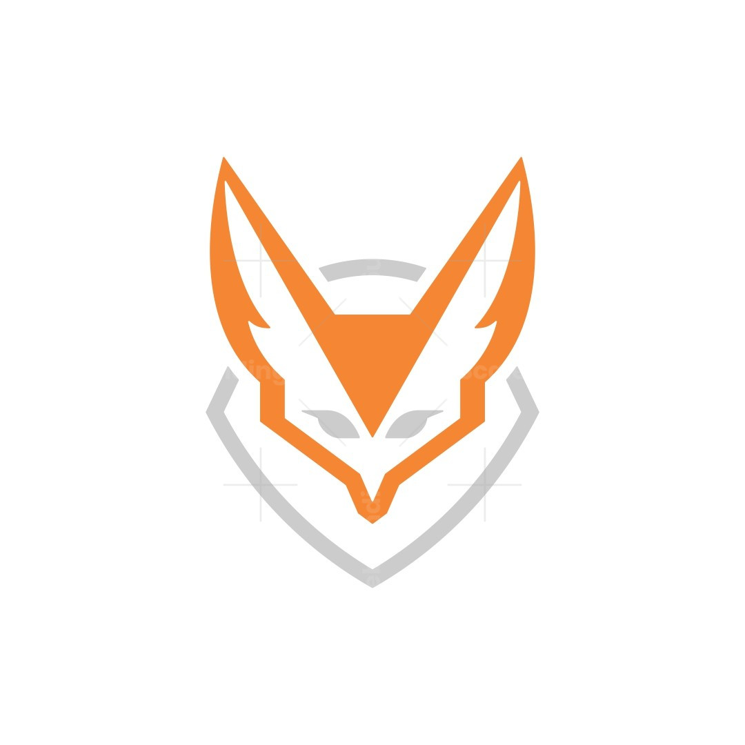 Modern Fennec Fox Shield Logo | Scalebranding