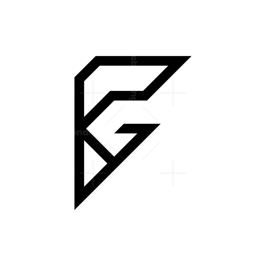 Modern FG GF Letter Logo | Scalebranding
