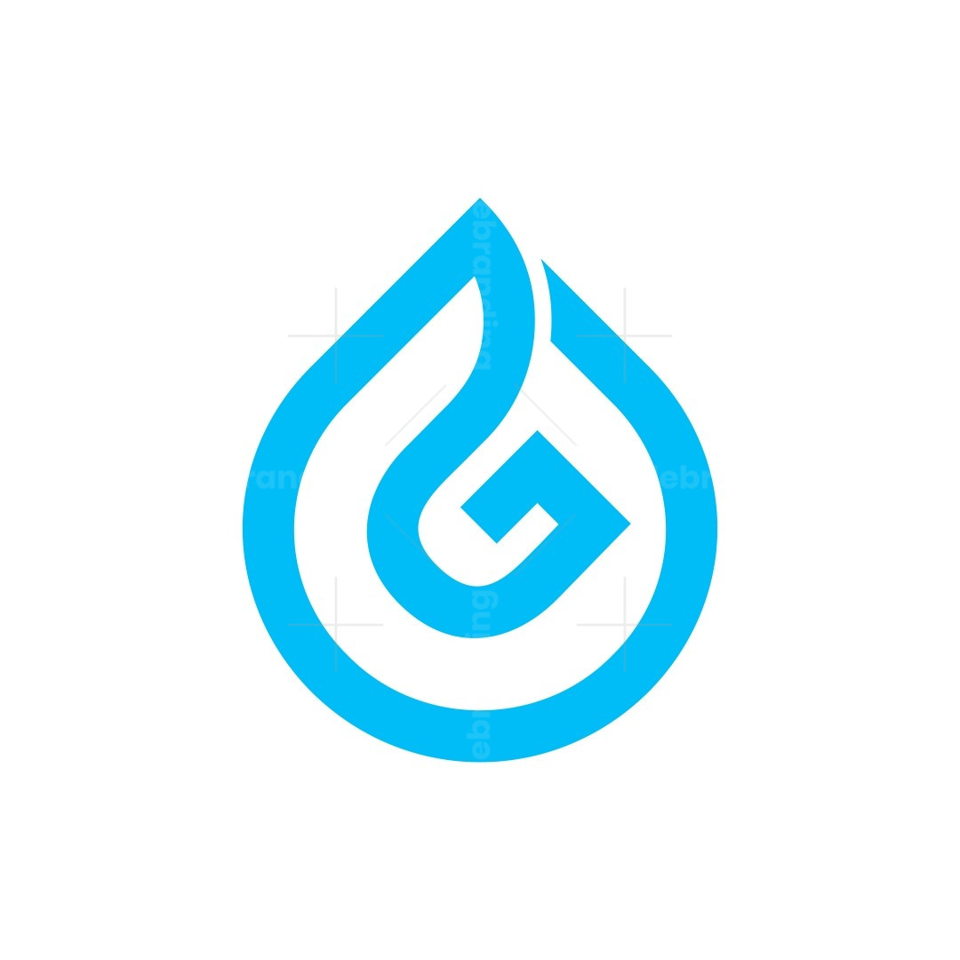 modern G drop logo | Scalebranding