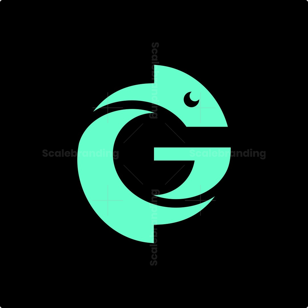 Modern G Letter Chameleon Logo | Scalebranding