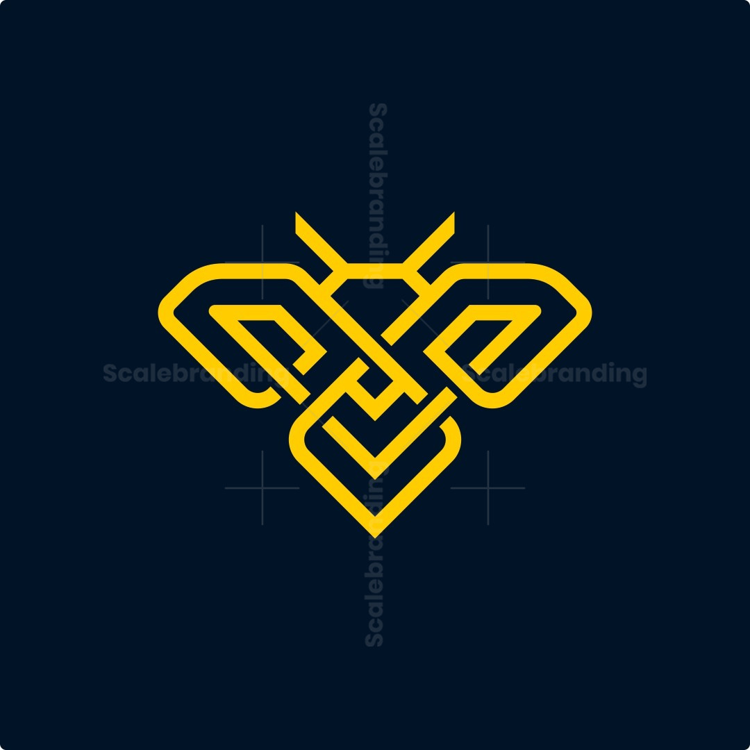 Modern Geometry Bee Logo | Scalebranding