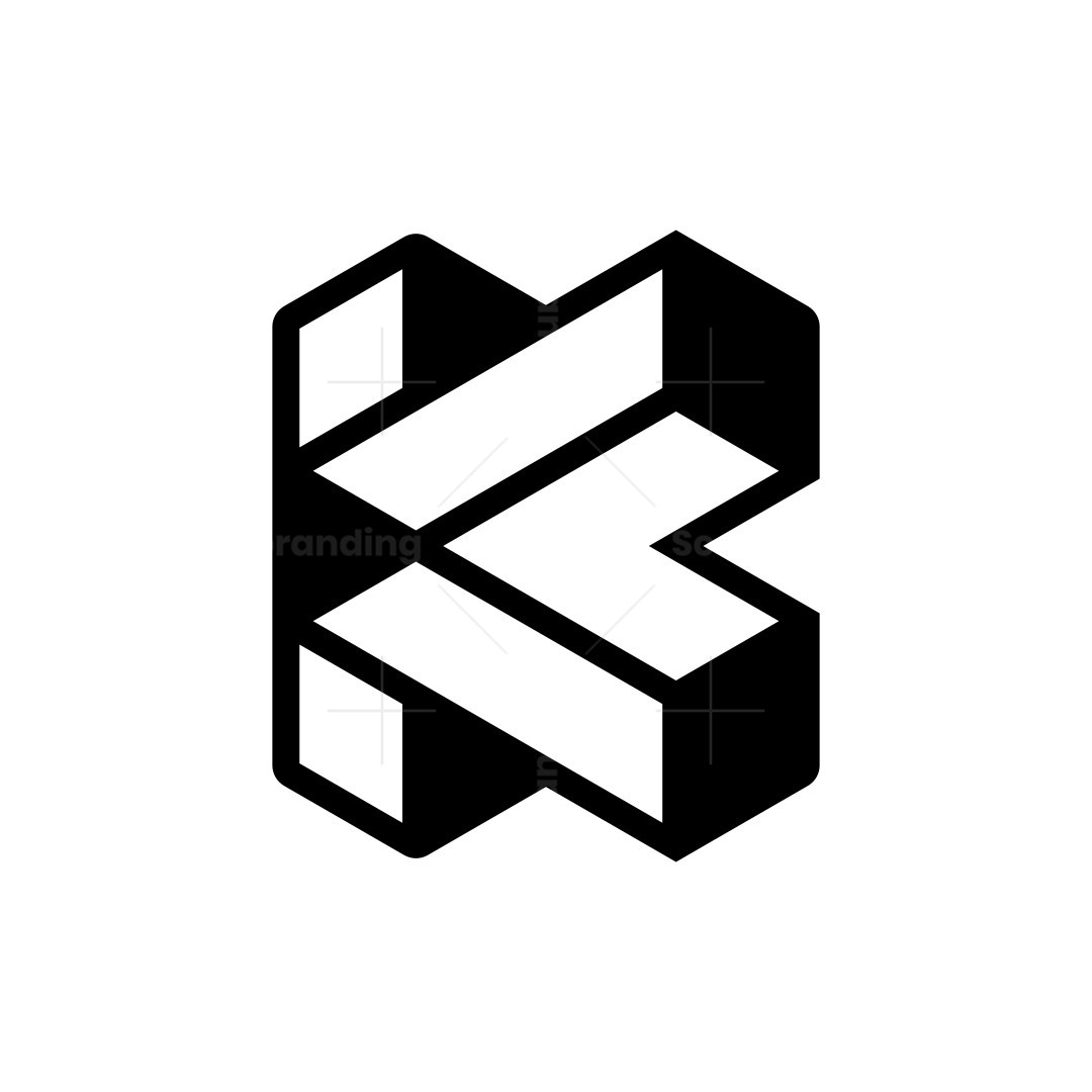 Modern Geometry K Letter Logo | Scalebranding