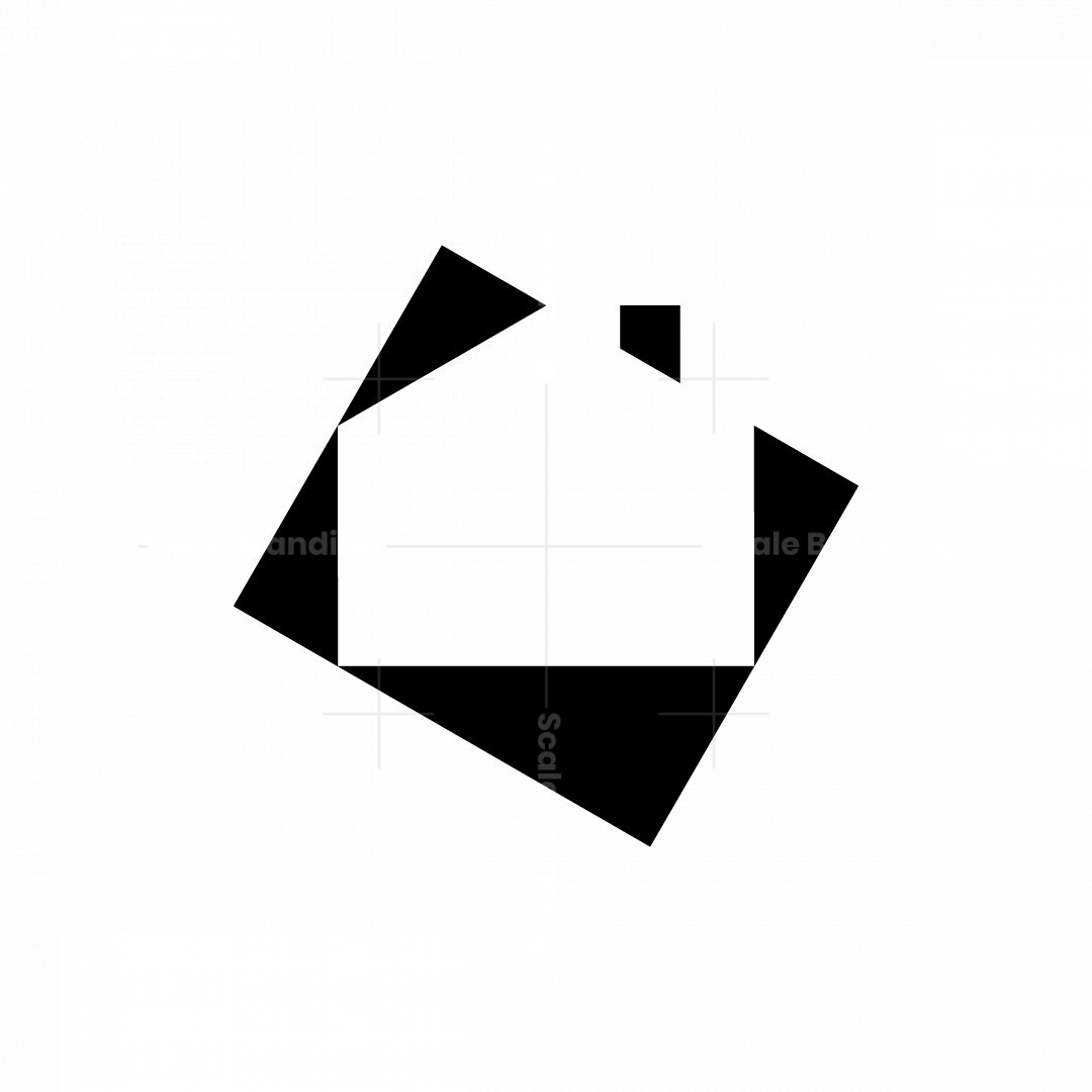 House Shaped Logo Modern House Logo Collection Unique Shape Concept