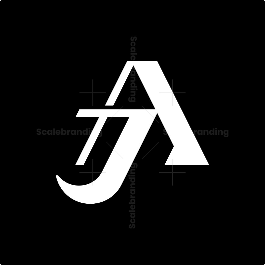 Modern Initial AJ JA Letter Logo | Scalebranding