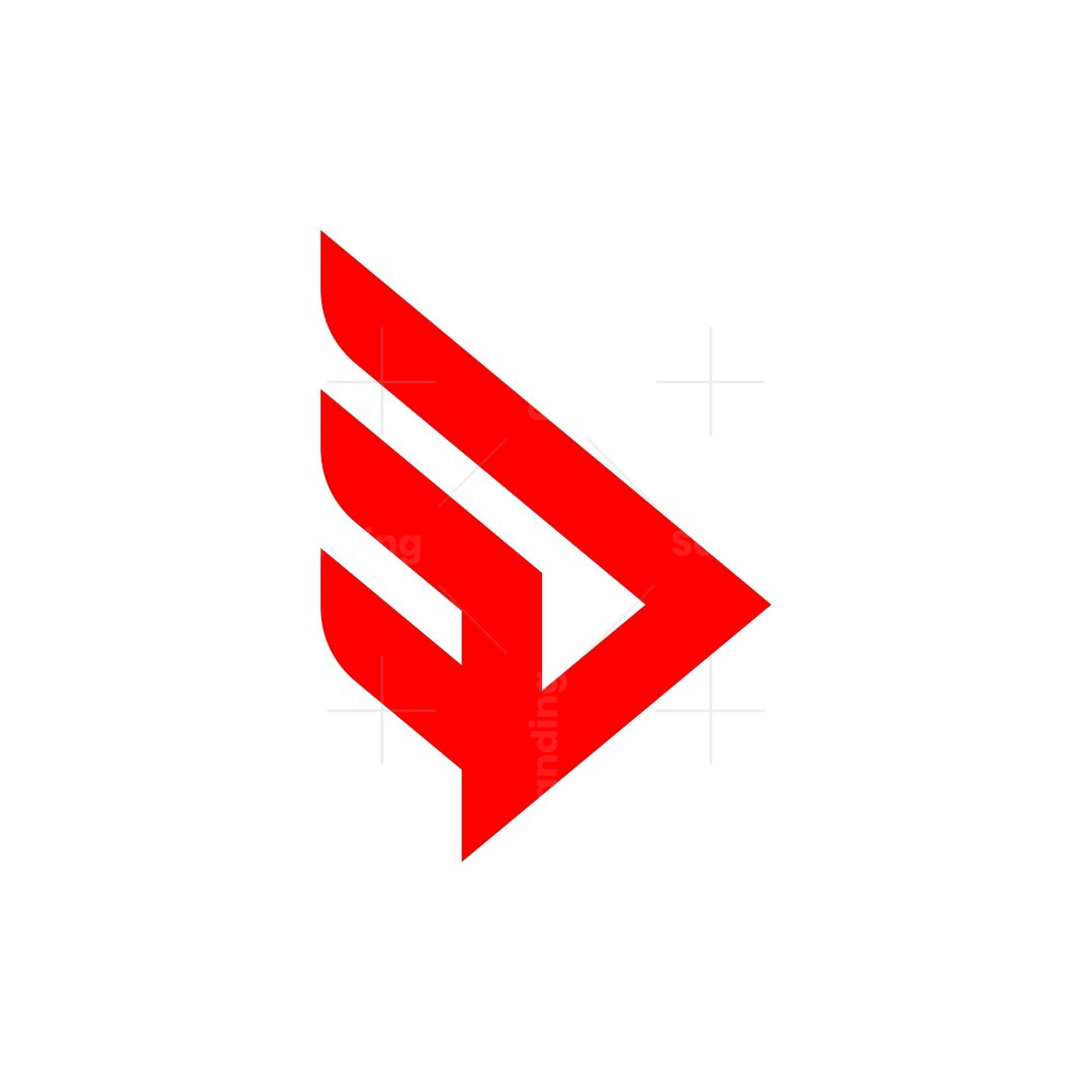 Modern Letter D Wing Logo | Scalebranding
