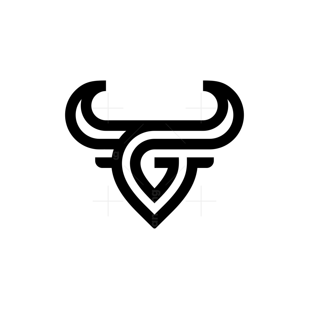 Modern Letter G Bull Head Logo | Scalebranding