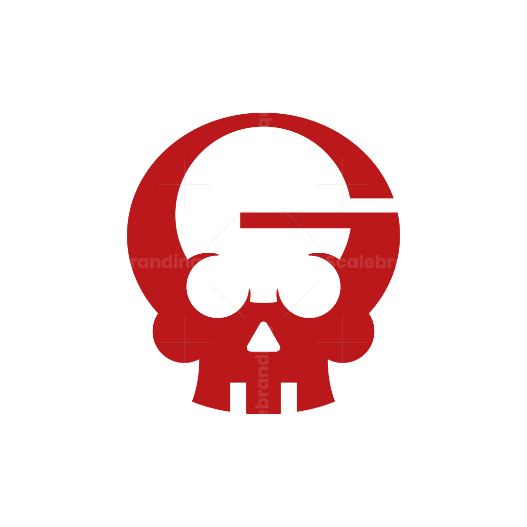 Modern Letter G Skull Logo | Scalebranding