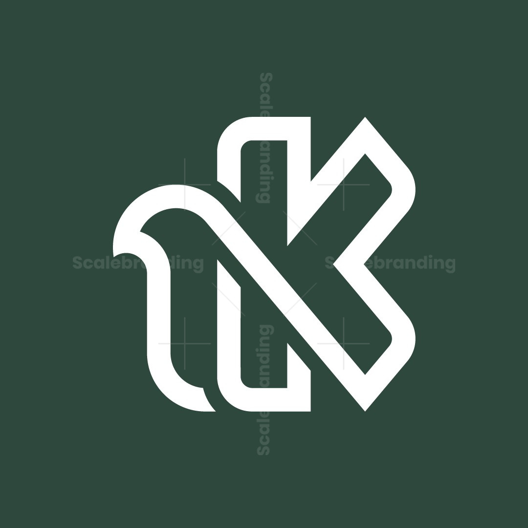 Modern Letter K Bird Logo | Scalebranding
