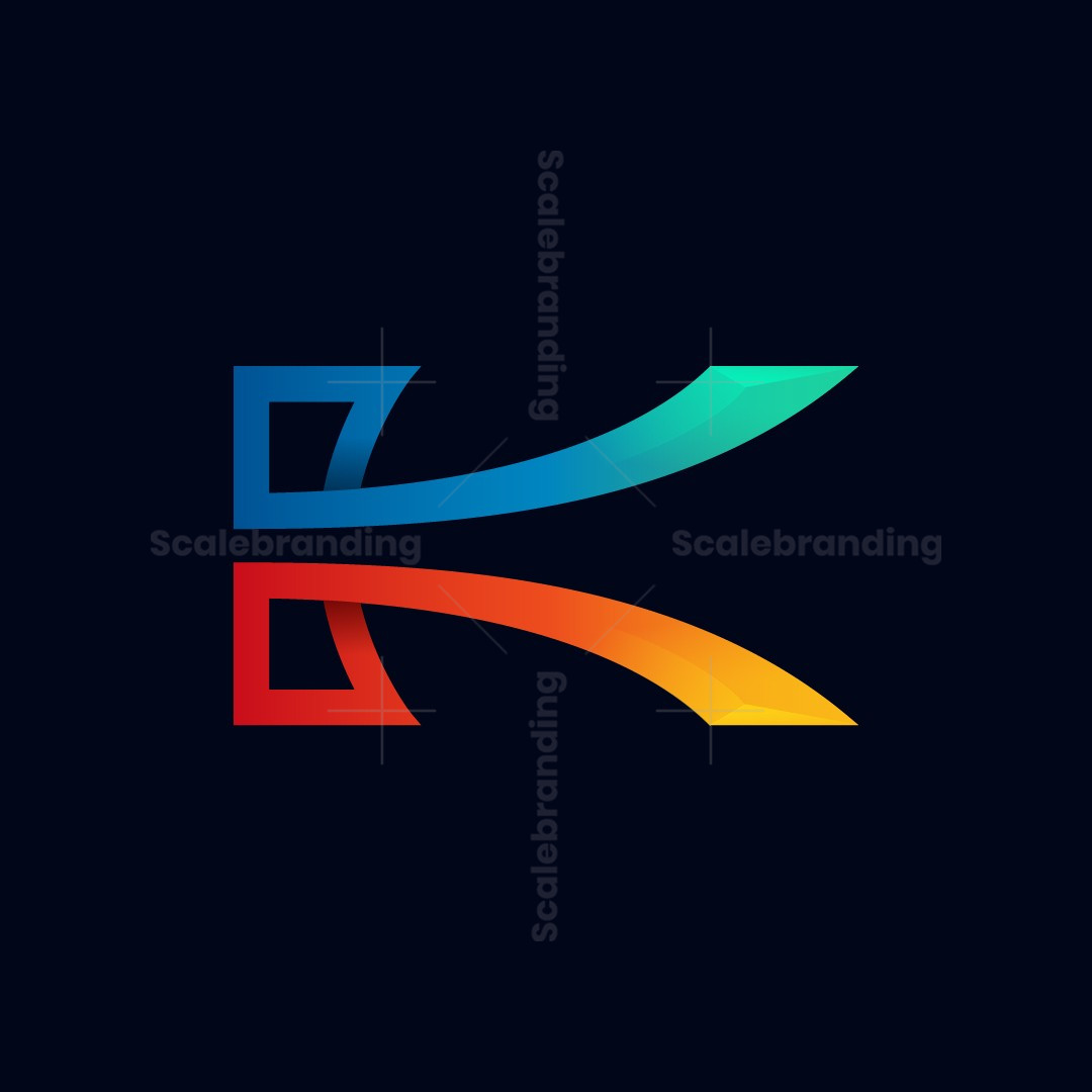 Modern Letter K Logo | Scalebranding
