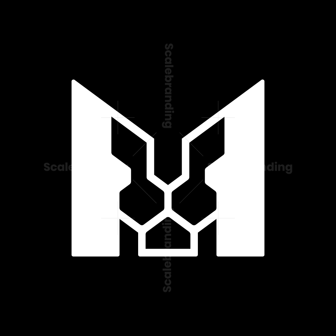 Modern Letter M Lion Logo | Scalebranding