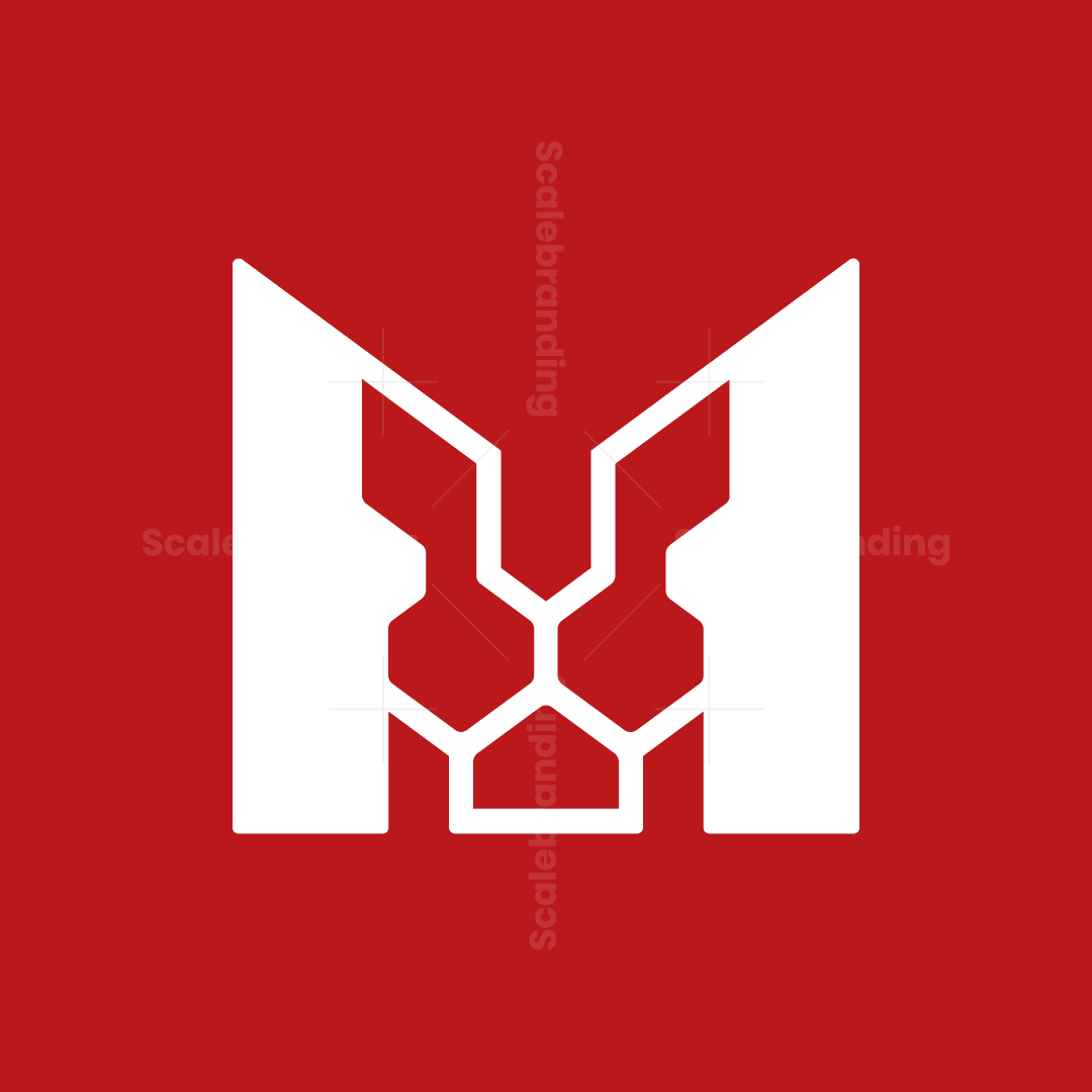 Modern Letter M Lion Logo | Scalebranding