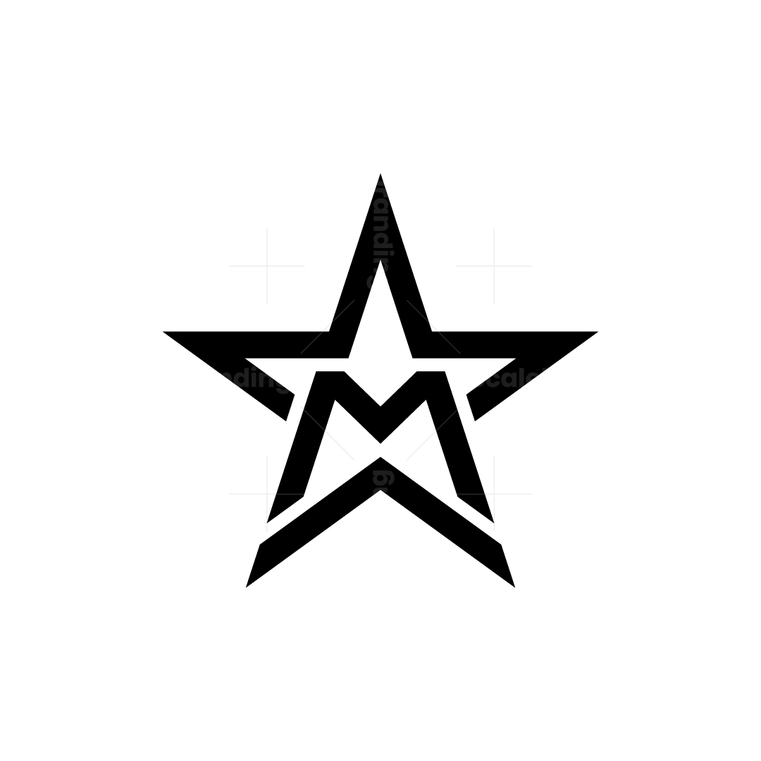 Letter M Star Modern Logo | Scalebranding