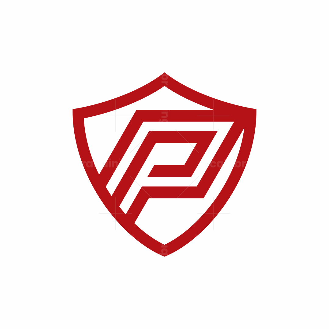 Modern Letter PP Shield Logo | Scalebranding