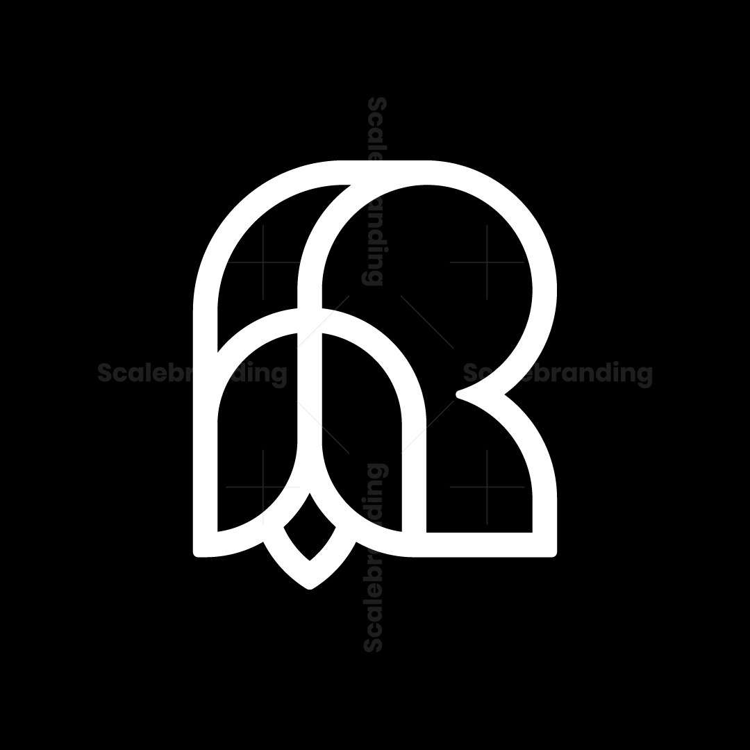 Letter R Rose Logo With A Modern Look | Scalebranding
