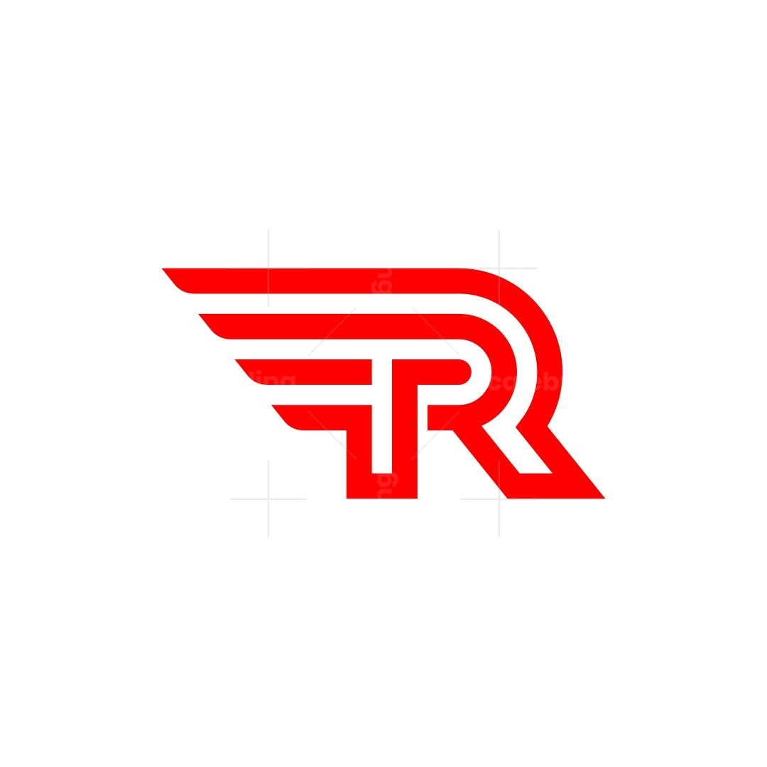 Modern Letter R Wing Logo | Scalebranding