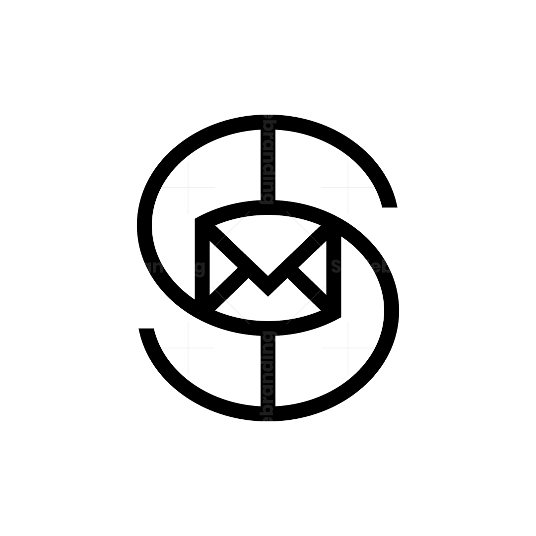 Modern Letter S With Mail Logo | Scalebranding