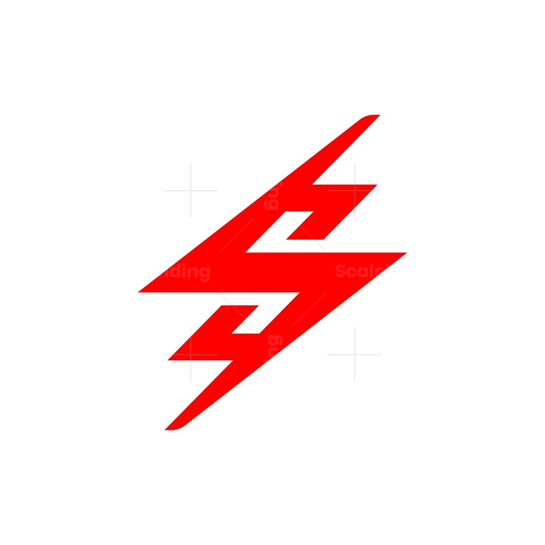 Modern Letter S Thunder Logo | Scalebranding