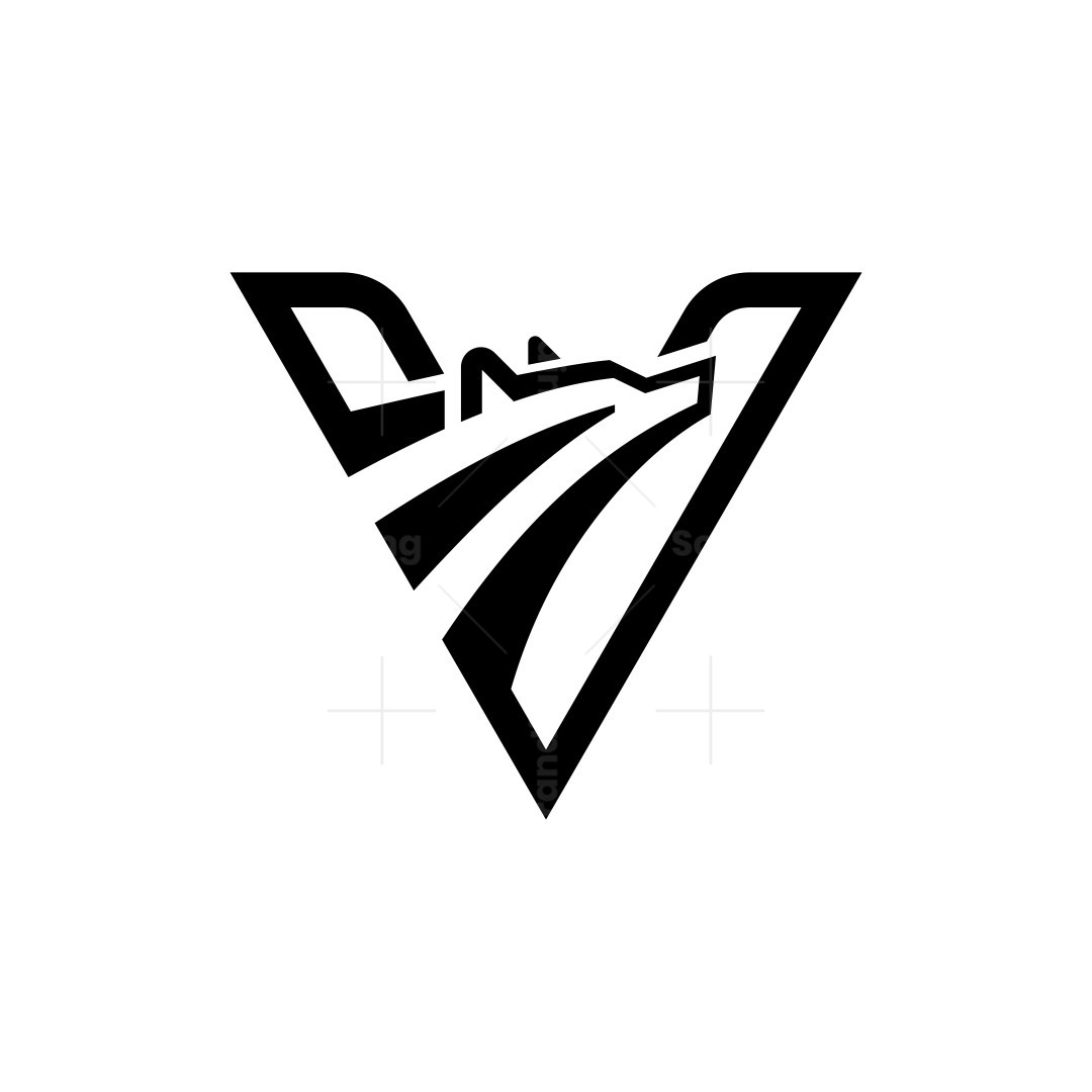 Modern Letter V Wolf Logo | Scalebranding