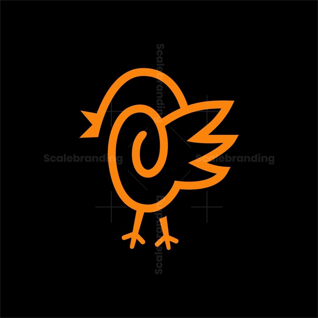 Chick Logo SpitFire Chicken Clanin Creative